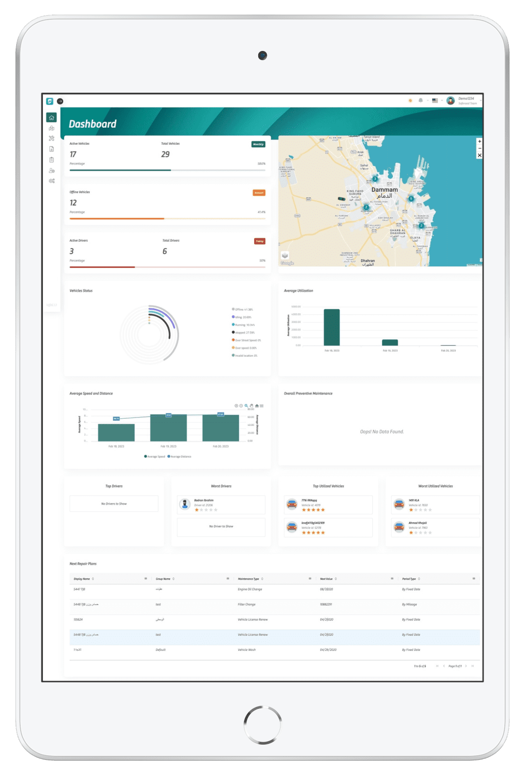 Bus Management System solution for Saudi Arabia