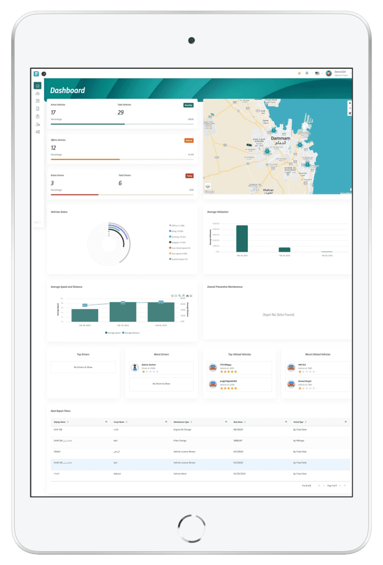Bus Management System solution for Saudi Arabia